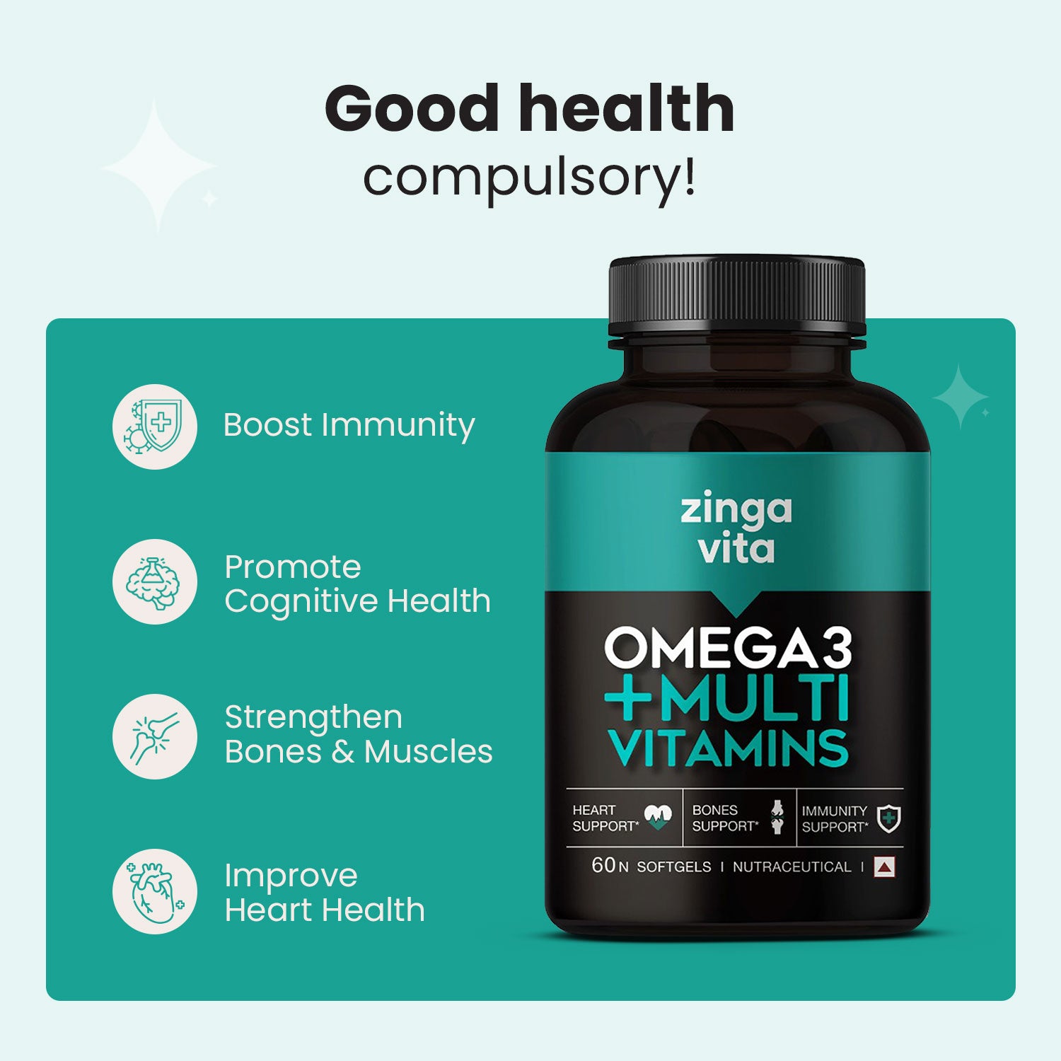 Omega-3 With Multivitamins In A Single Softgel – Zingavita
