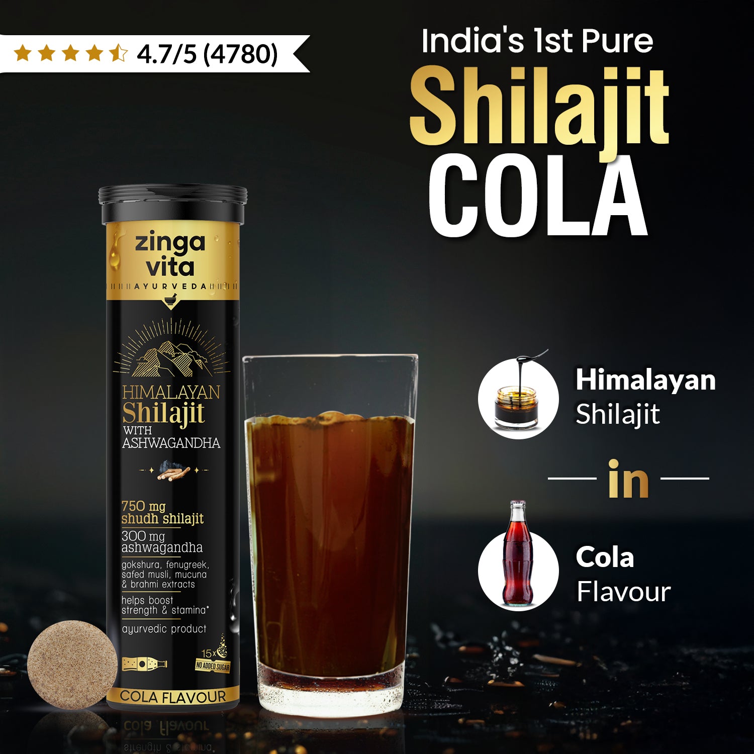 Shilajit Cola Effervescent – Zingavita